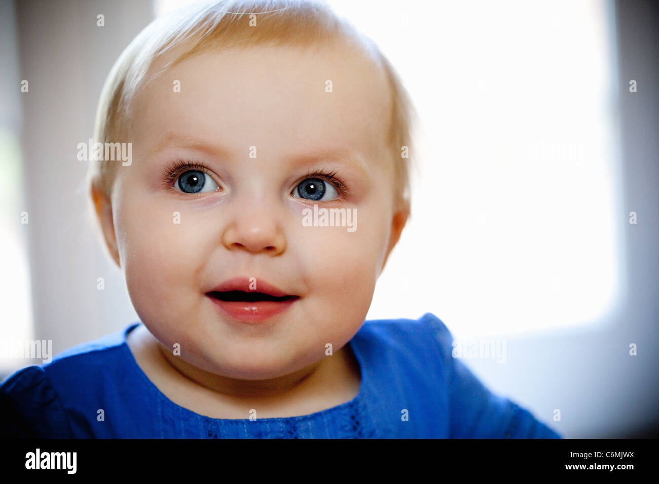 smiling baby portrait Stock Photo - Alamy