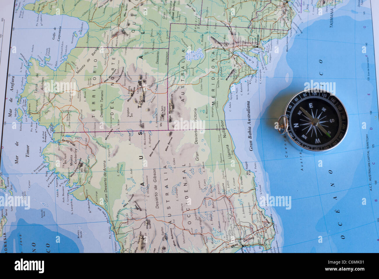 Australia Map Compass High Resolution Stock Photography and Images - Alamy