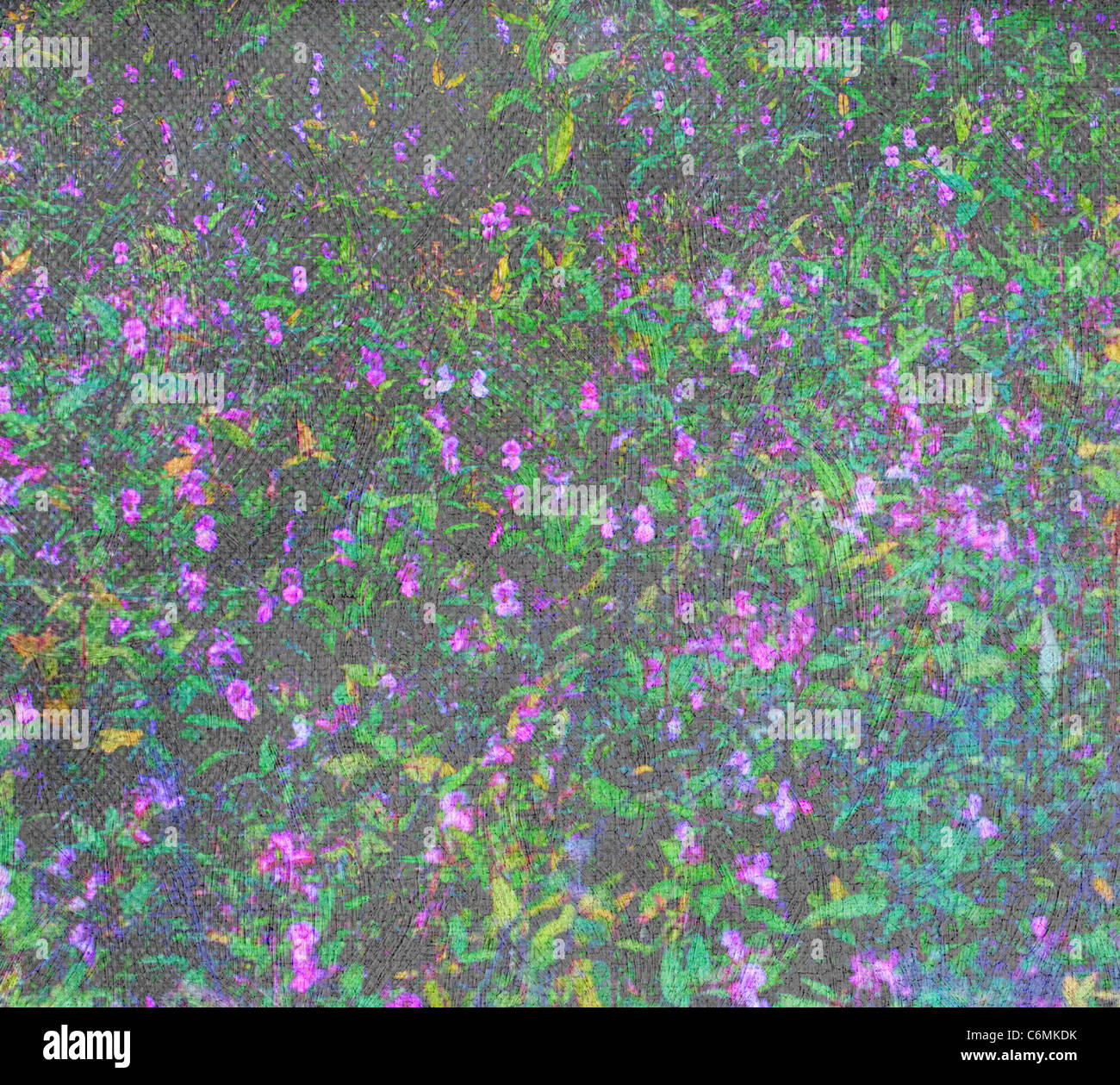 Flowers impressionism texture hi-res stock photography and images - Alamy