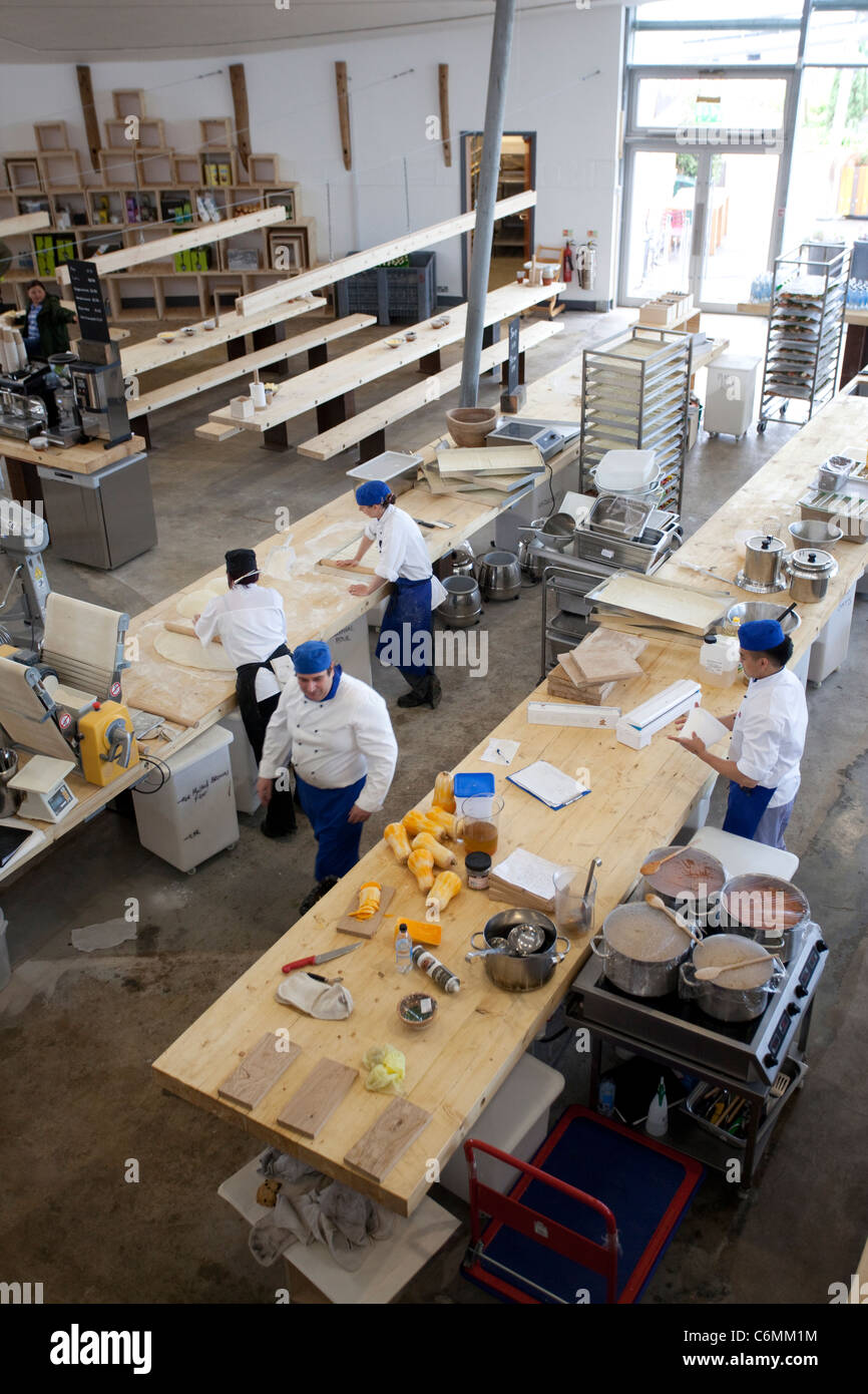 Restaurant bakery on the Eden Project. site. Photo:Jeff Gilbert Stock ...