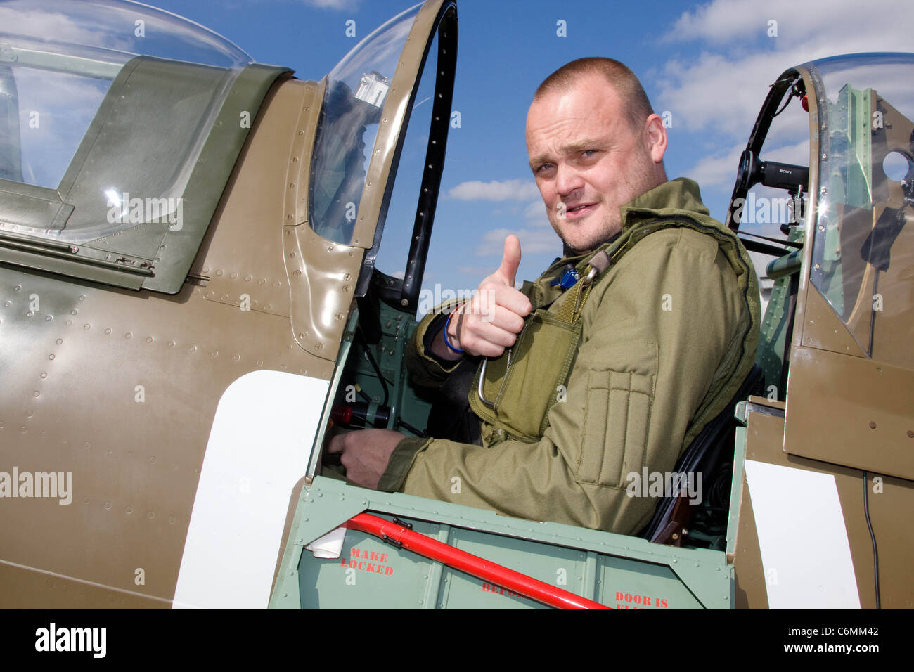 Al Murray takes a flight in a Spitfire to celebrate the 75th ...