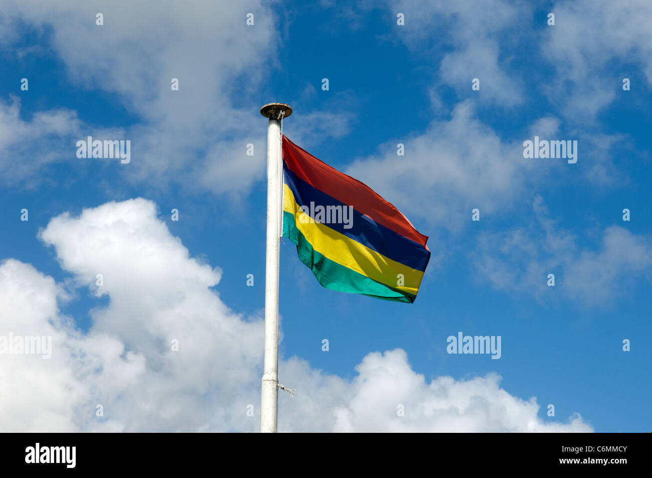The Mauritian Flag Stock Photo - Alamy