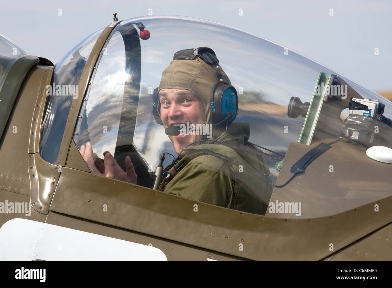 Al Murray takes a flight in a Spitfire to celebrate the 75th ...