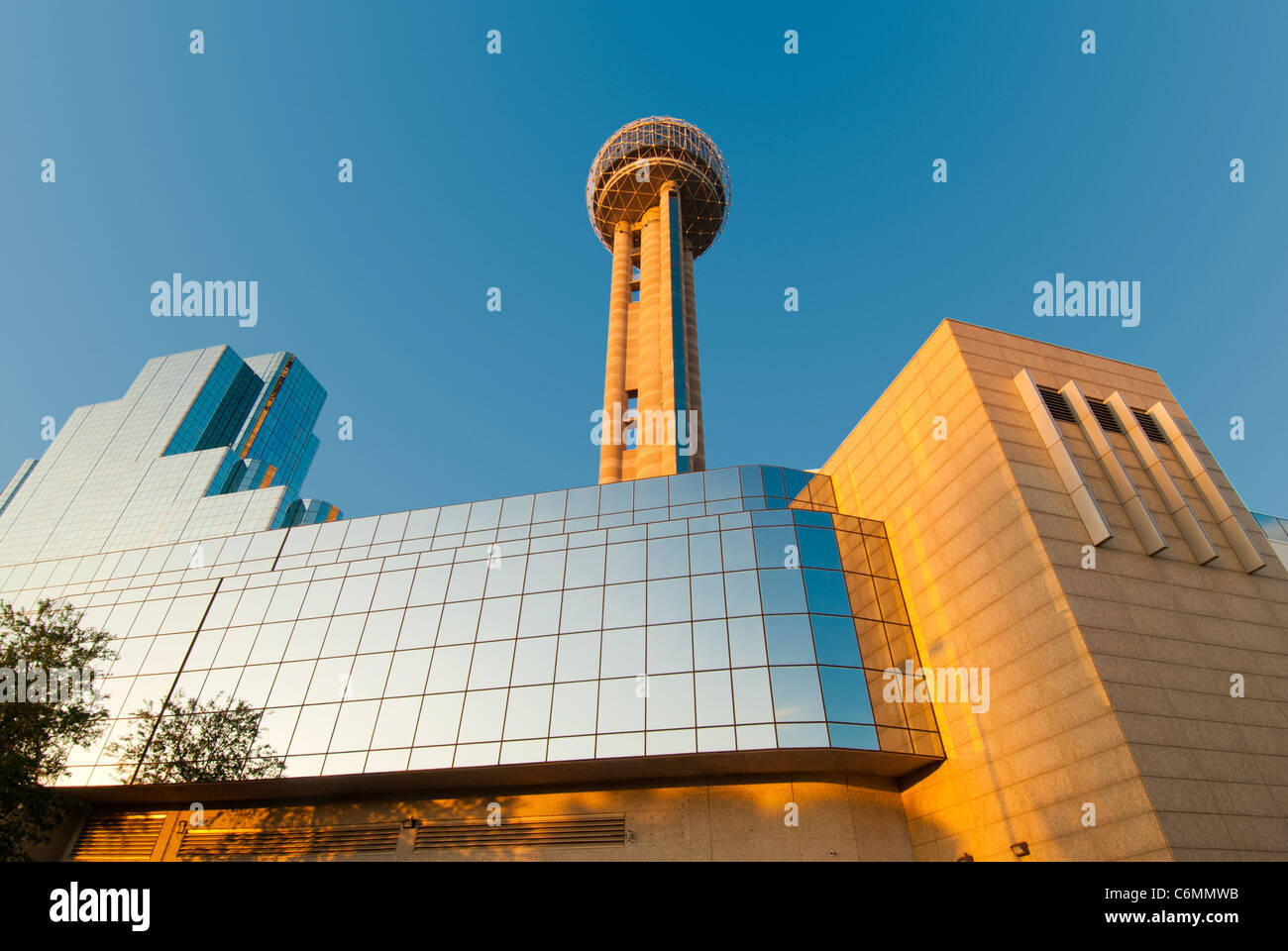 Reunion Tower with it's observation deck is a famous landmark of Dallas ...