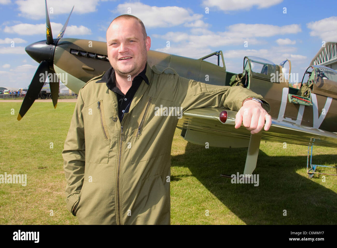 Al Murray takes a flight in a Spitfire to celebrate the 75th ...