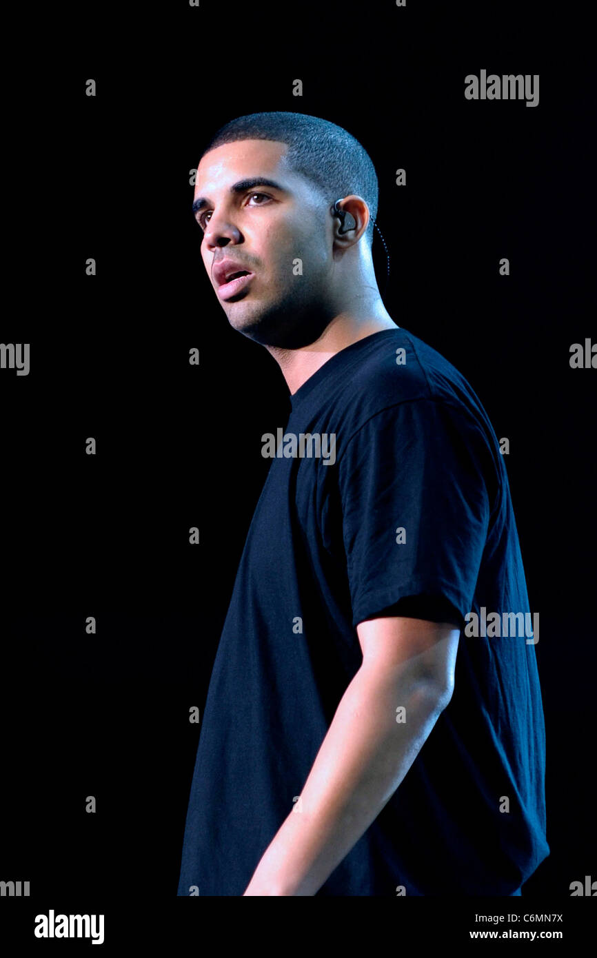 Drake aka Aubrey Drake Graham, performs on stage at the Molson Canadian ...