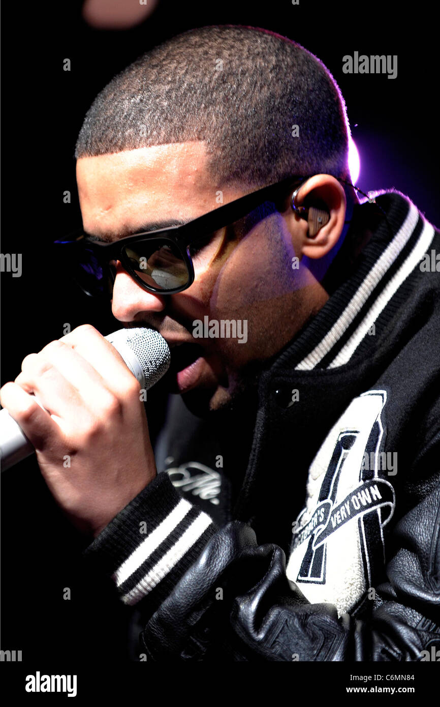 Drake aka Aubrey Drake Graham, performs on stage at the Molson Canadian ...