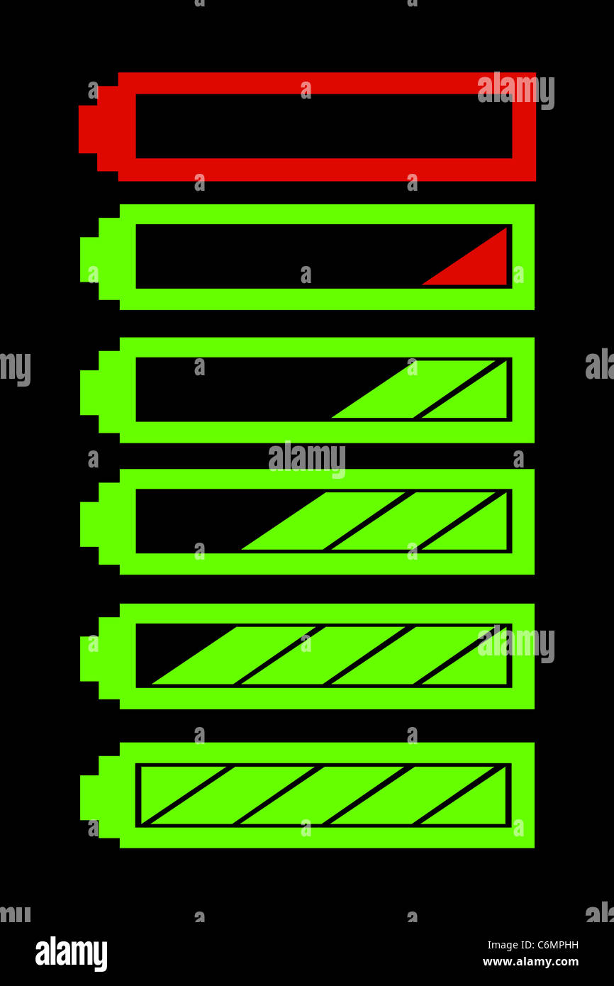 battery level indicator symbol Stock Photo - Alamy