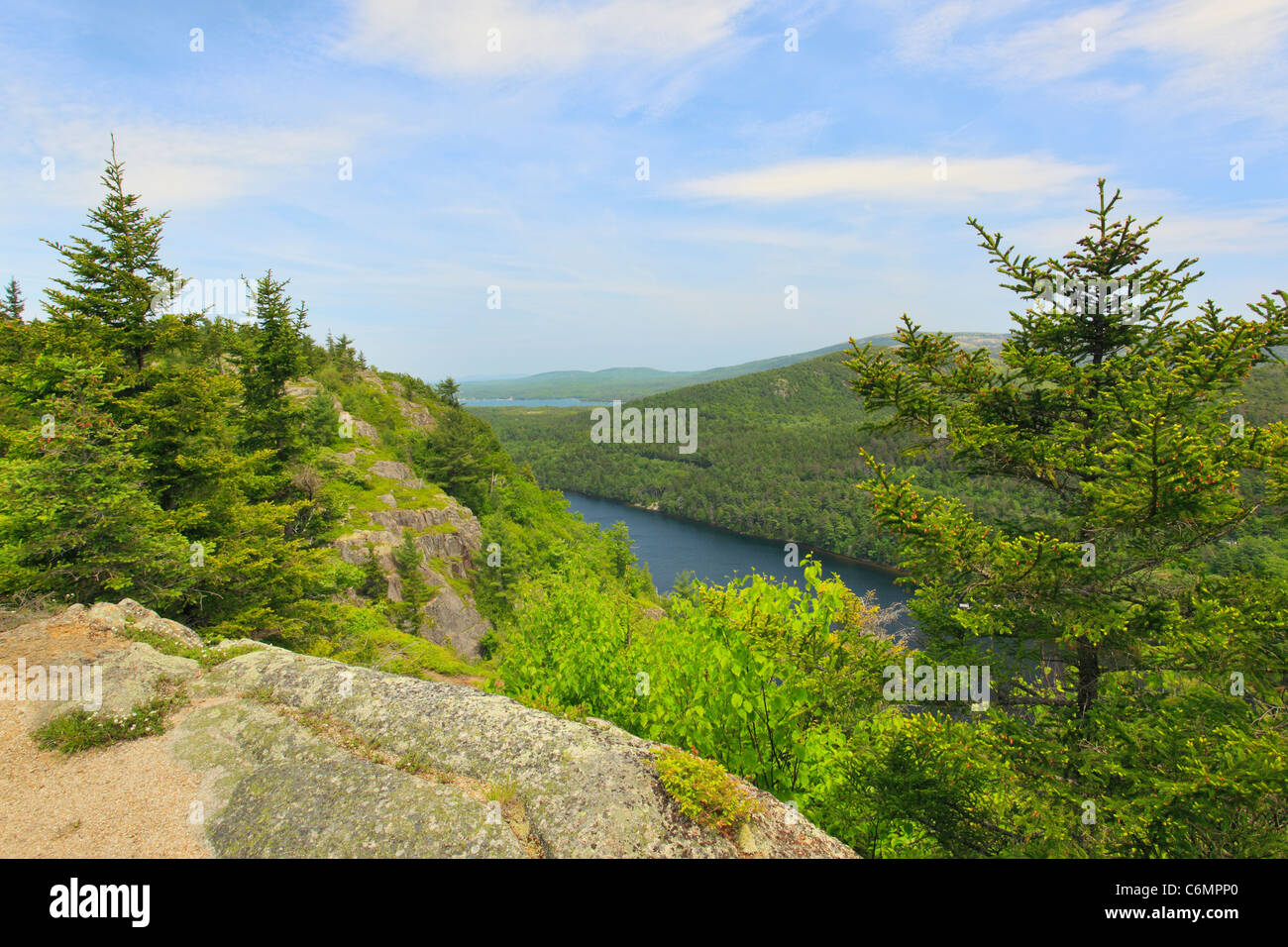 Beech Cliff and Canada Cliff Trail, Beech Mountain, Looking at Echo ...