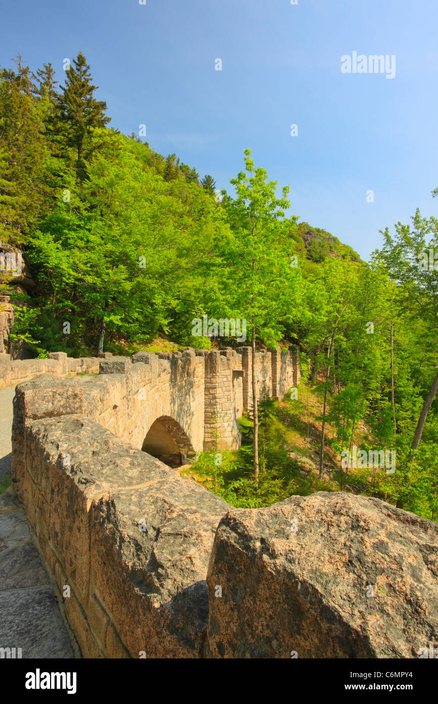 Cliffside Bridge, Jordan Stream loop Carriage Road, Acadia National ...