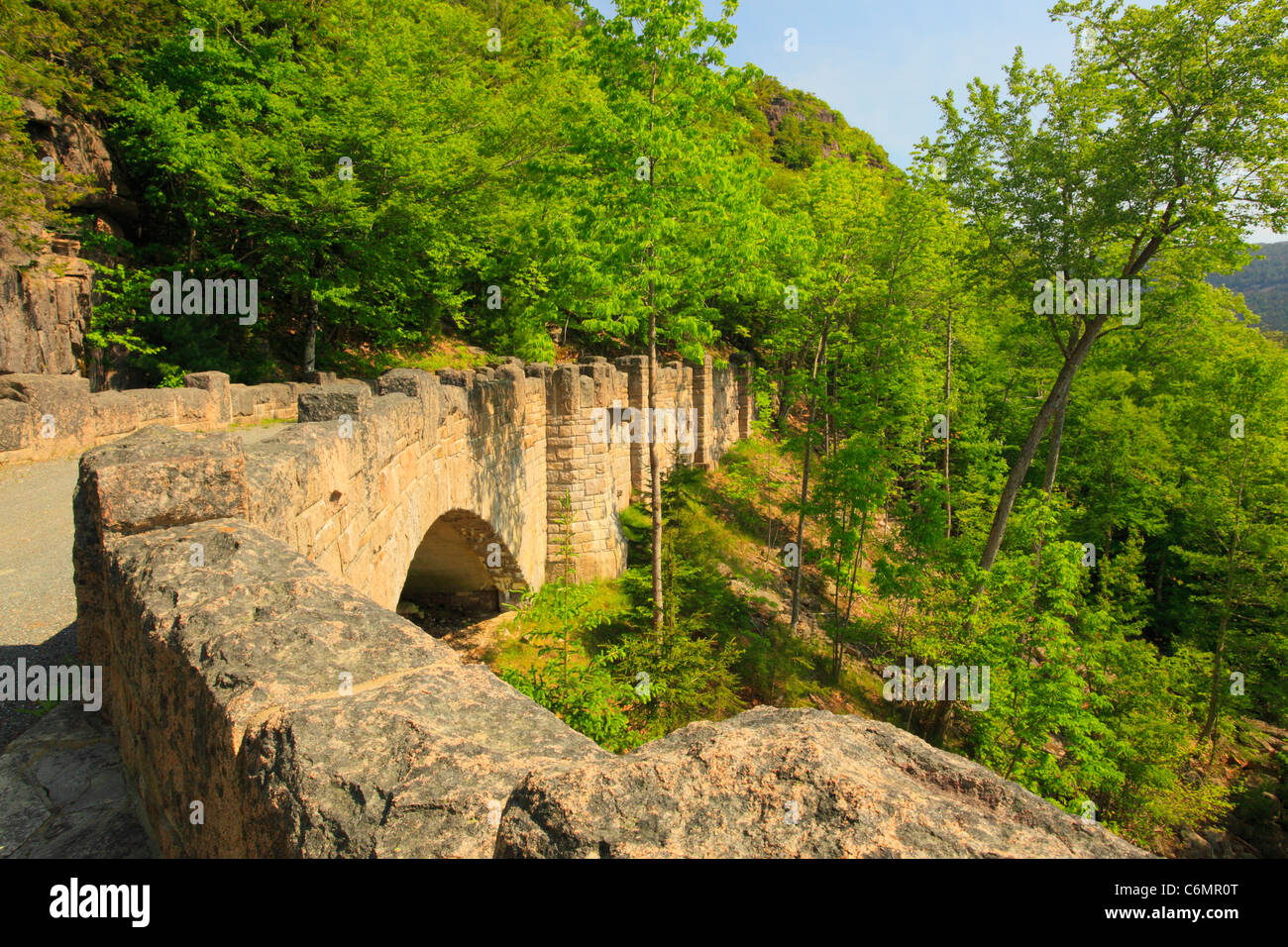 Cliffside Bridge, Jordan Stream loop Carriage Road, Acadia National ...