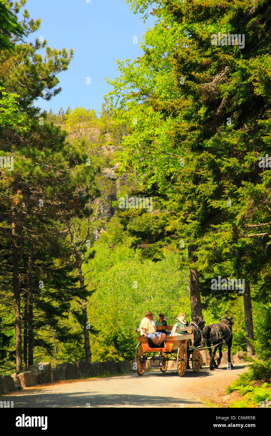 Tourists road acadia national park hi-res stock photography and images ...