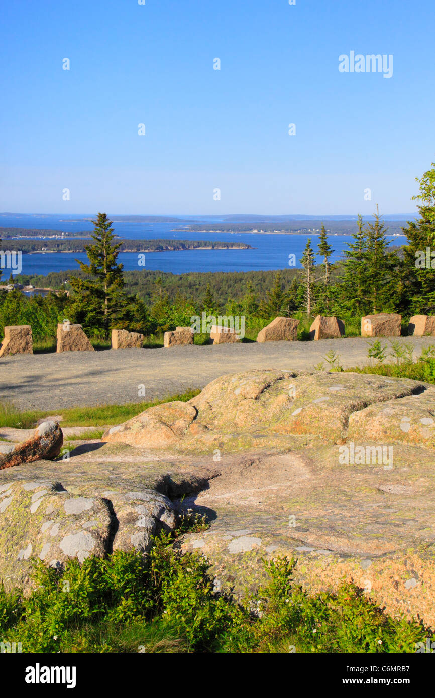 Day Mountain Carriage Road, Acadia National Park, Maine, USA Stock ...