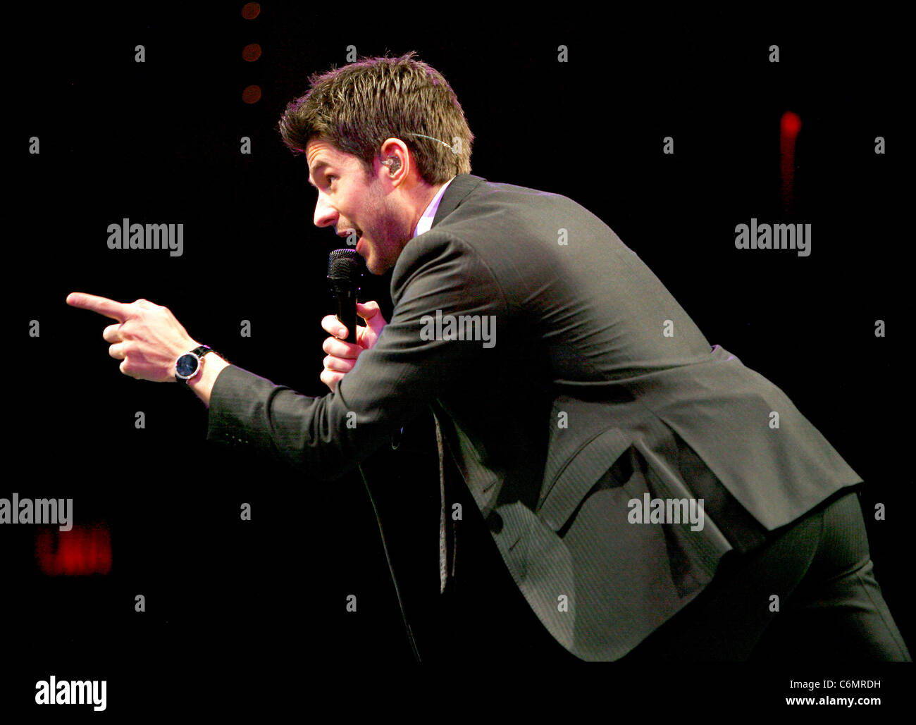 Matt Dusk Canadian jazz singer performing live in concert at Centennial ...