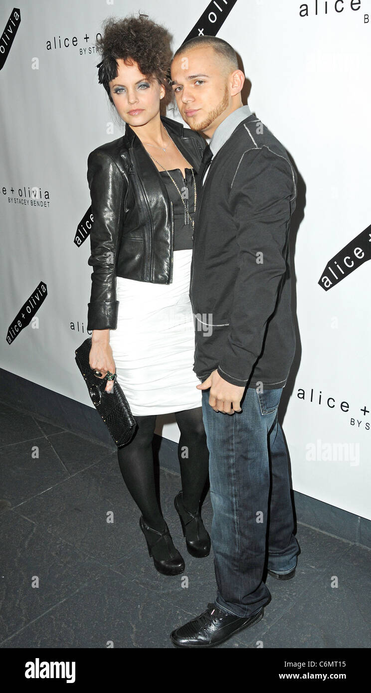 Actress Mena Suvari attends the Alice + Olivia Fall 2010 Fashion Show ...