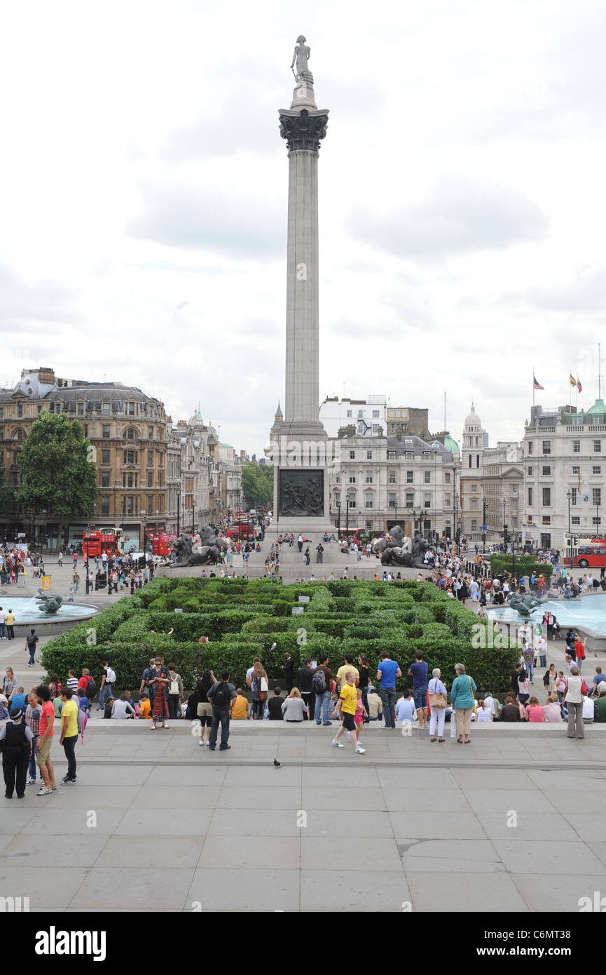 A giant pop up maze in Trafalgar Square, London, as part of a campaign ...