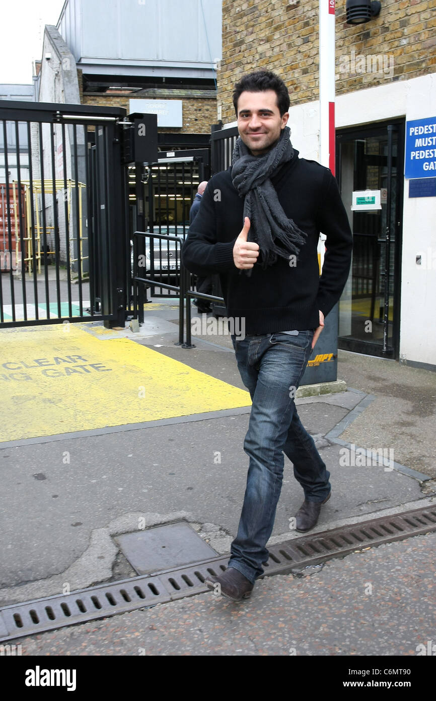 Darius Danesh leaves the ITV studios London, England - 15.02.10 Stock ...