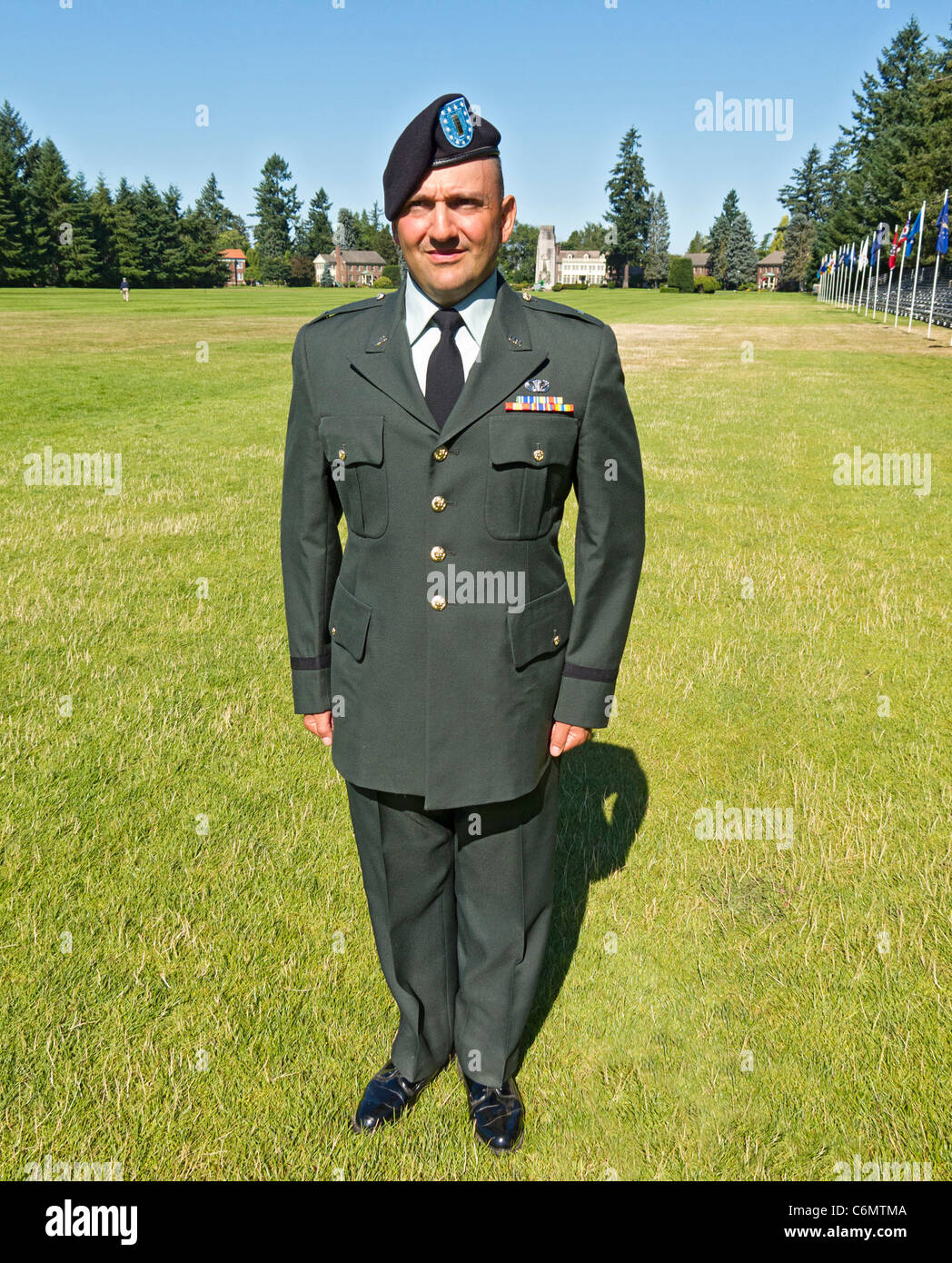 Newly commissioned lieutenant after commissioning ceremony for Army ...