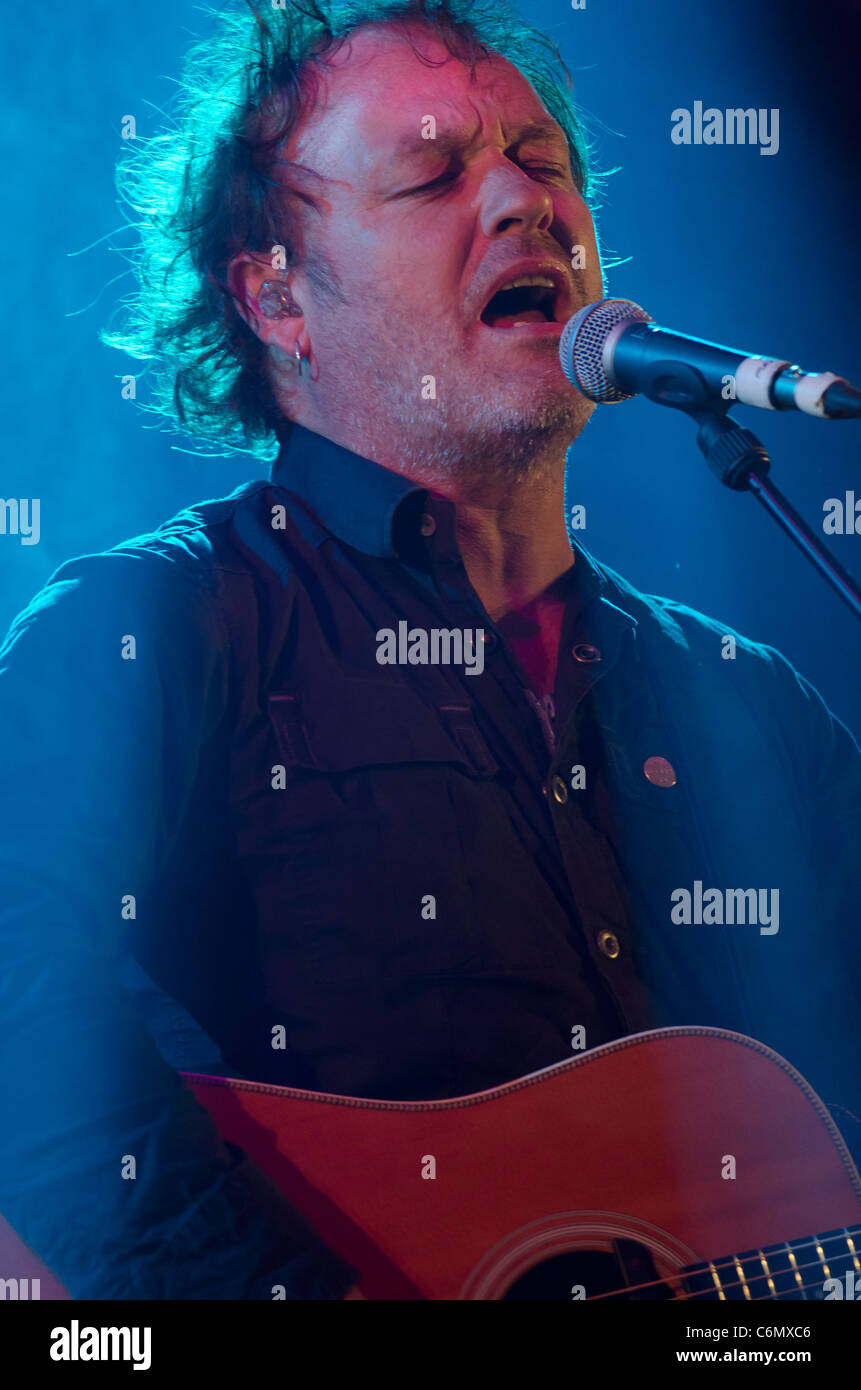 Mark Chadwick from The Levellers during the 2011 Galtres Festival Stock ...