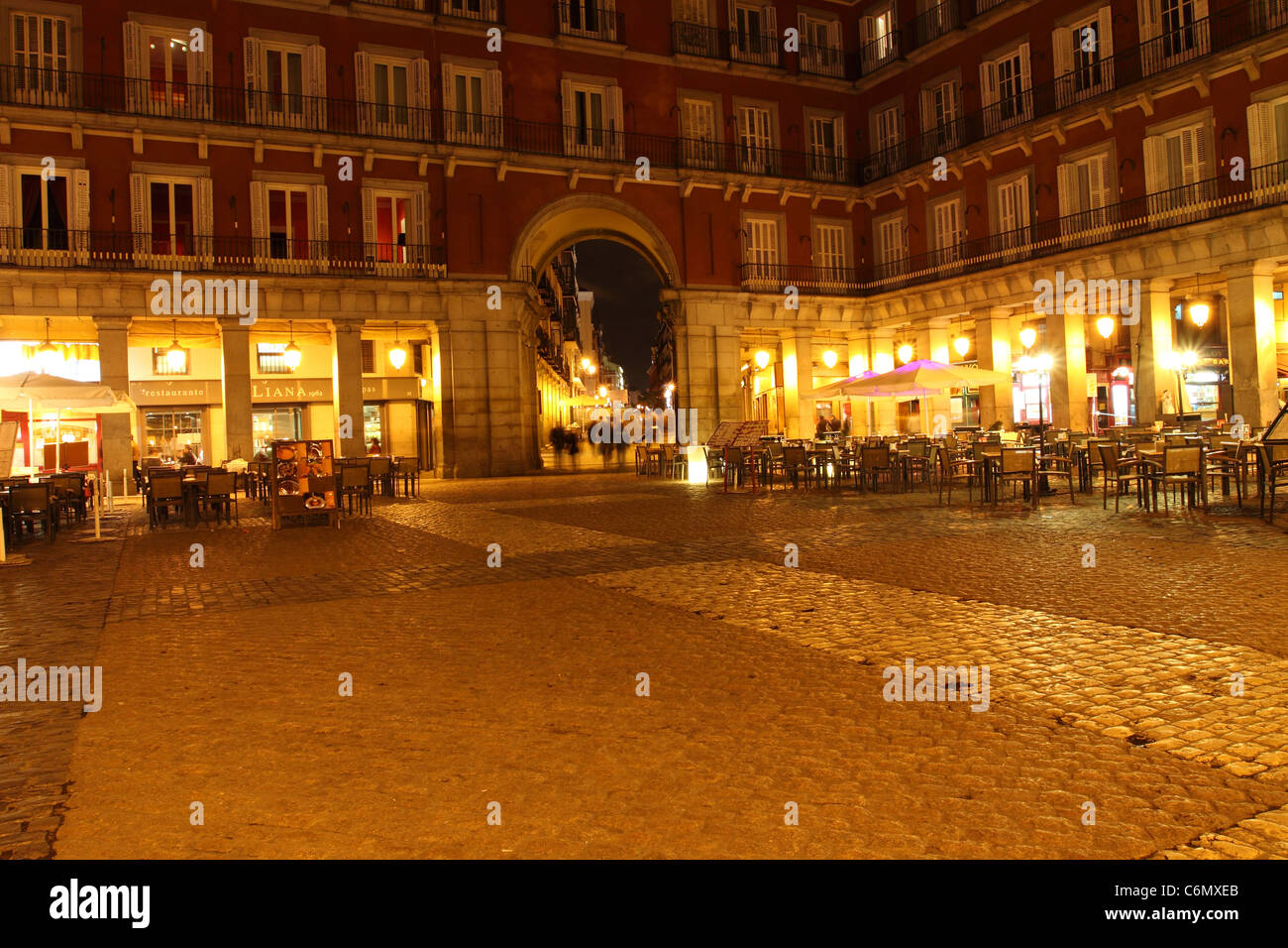 Night Madrid, Spain Stock Photo - Alamy