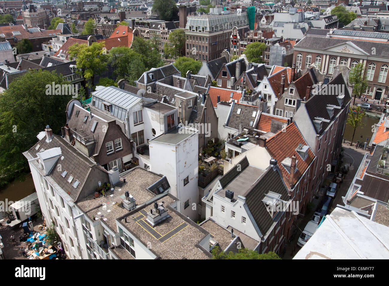 Aerial view of Amsterdam Stock Photo - Alamy