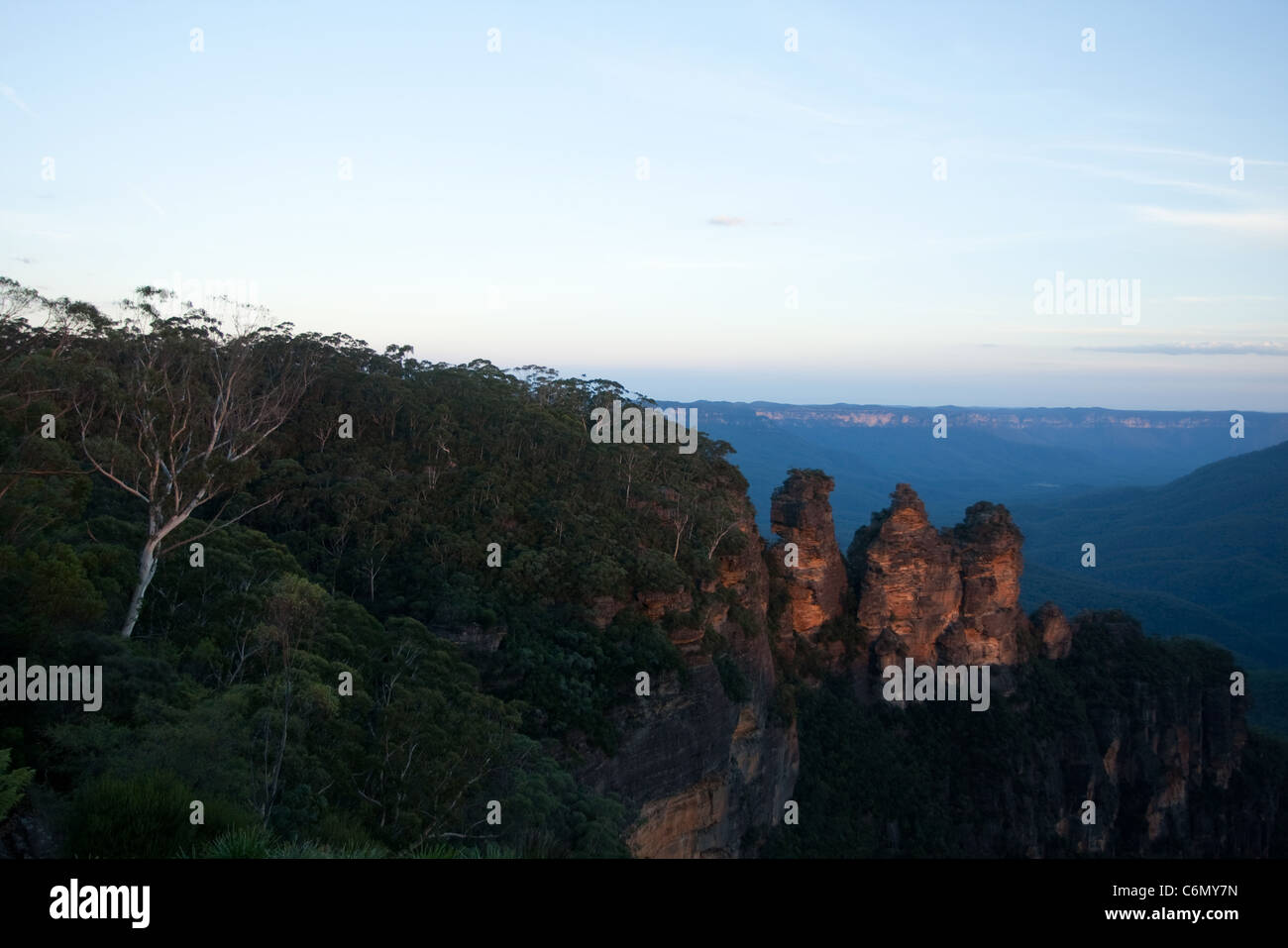 The Three Sisters at sunset Stock Photo - Alamy