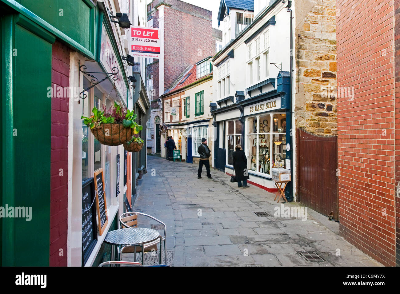 East Side, town centre, Whitby, Yorkshire, England, UK Stock Photo - Alamy
