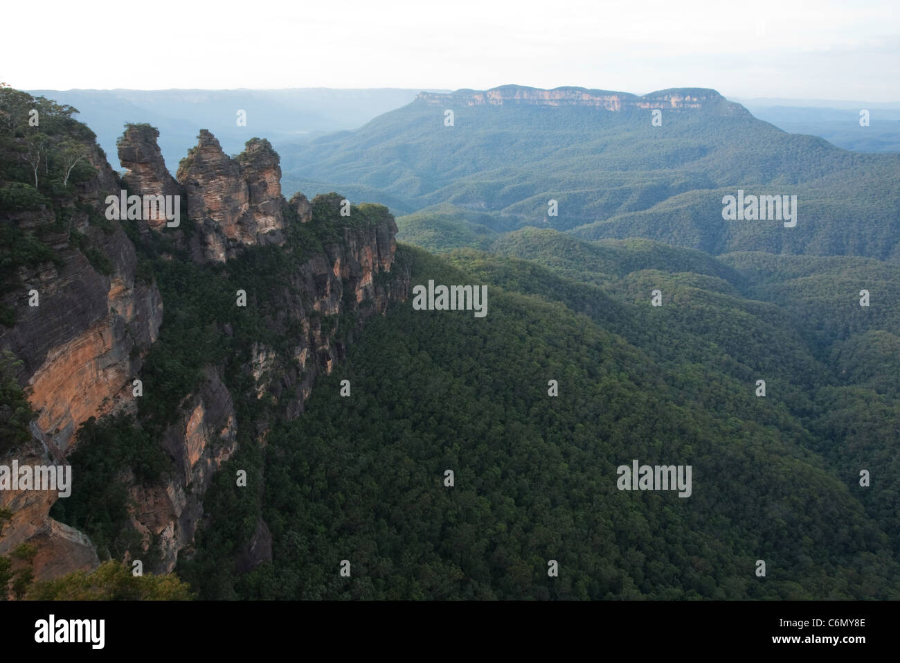 The Three Sisters at sunset Stock Photo - Alamy