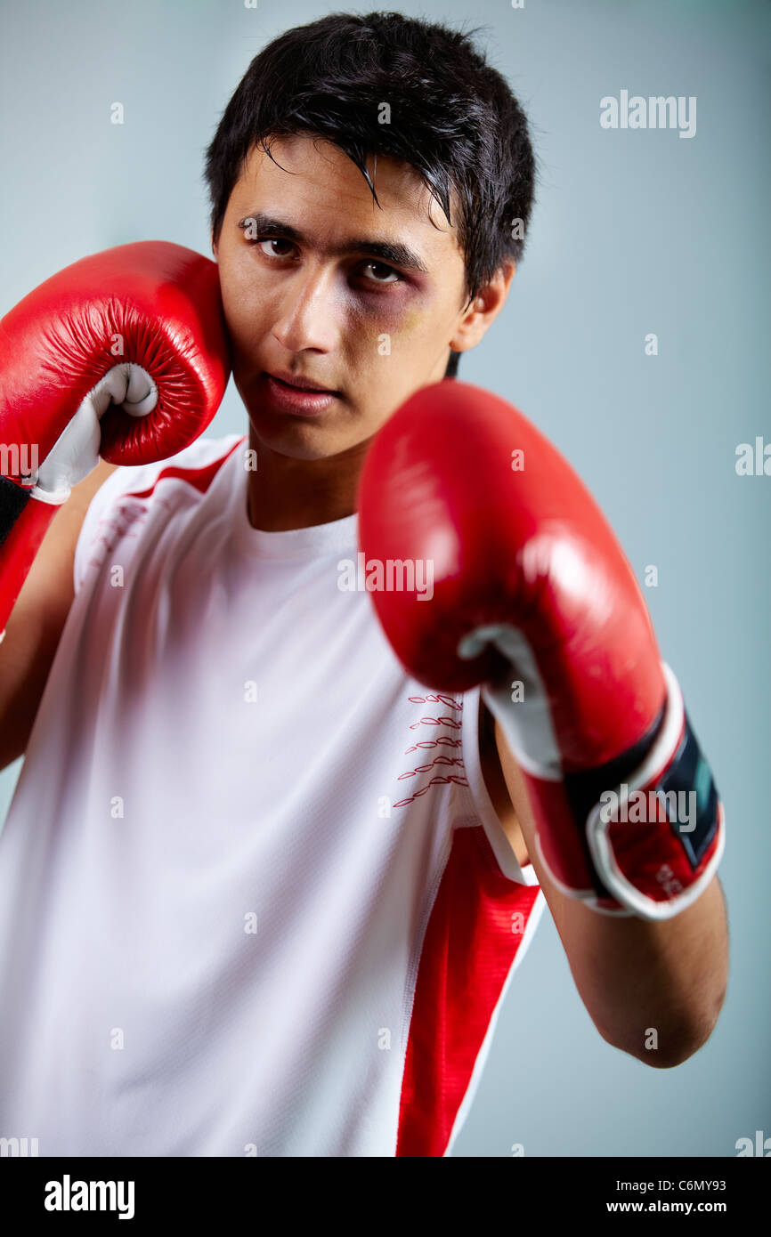 Serious asian male boxer hi-res stock photography and images - Alamy