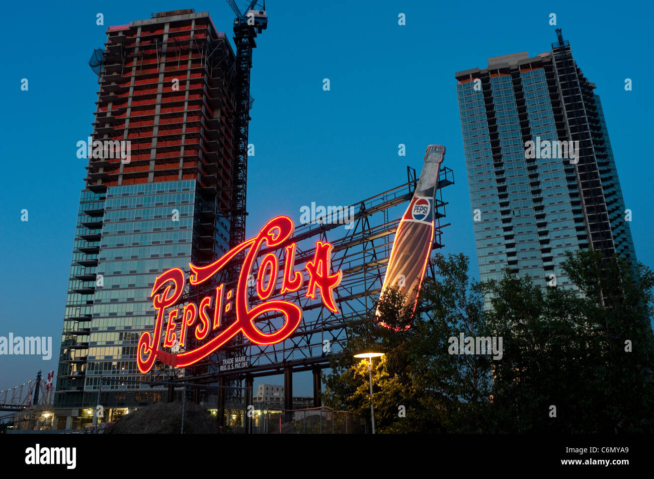 Pepsi cola neon sign long island city queens new york hi-res stock ...