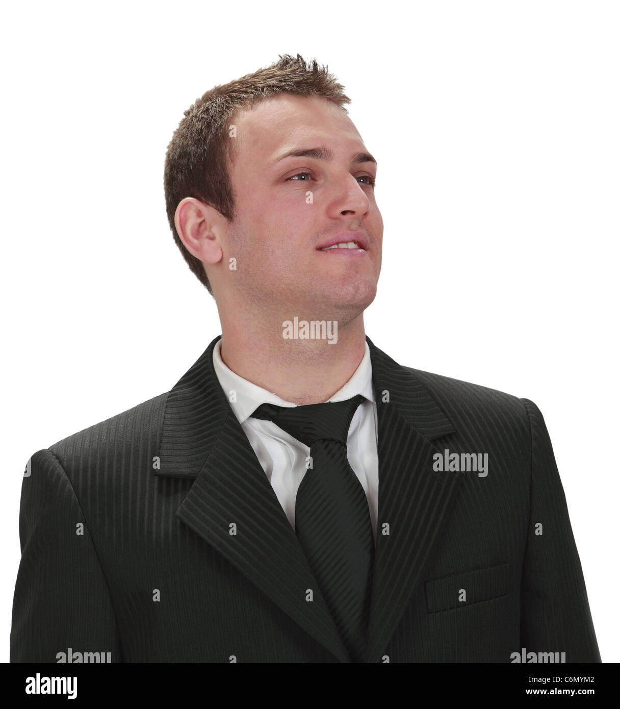 Portrait of a young businessman isolated against a white background ... Portrait of a young businessman isolated against a white background ...