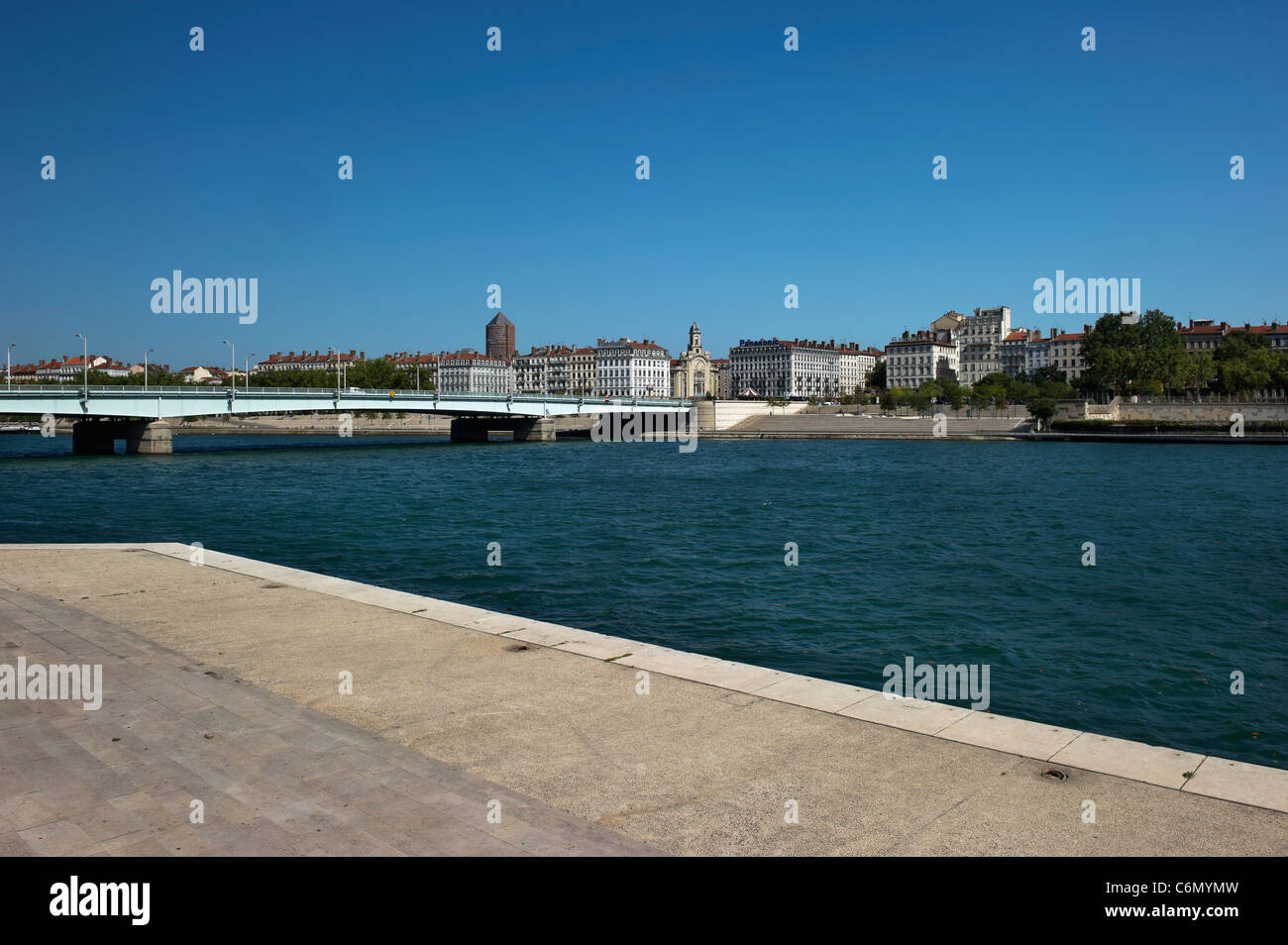 Lyon, France, the river Rhone Stock Photo - Alamy