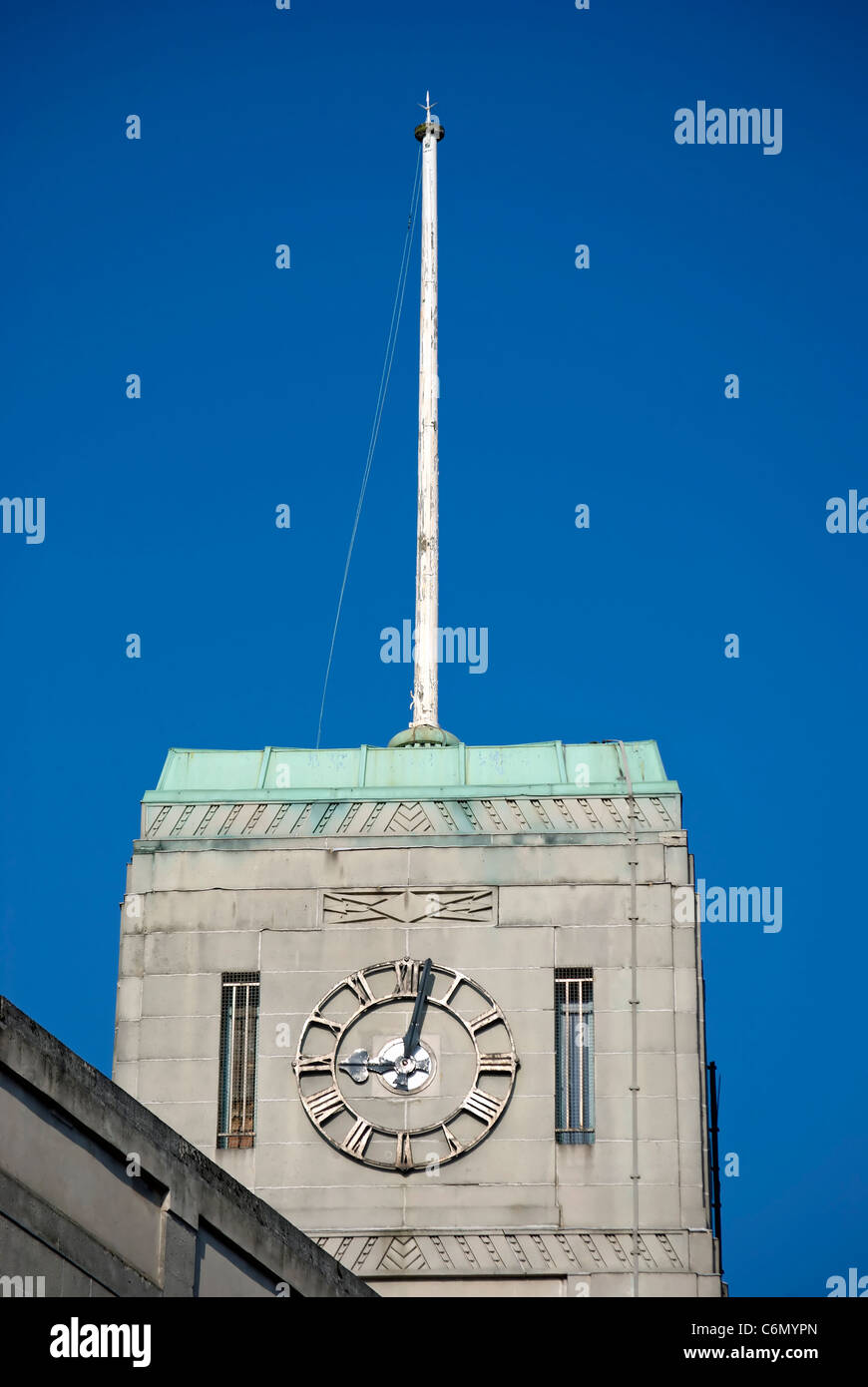 Art deco clock tower hi-res stock photography and images - Alamy
