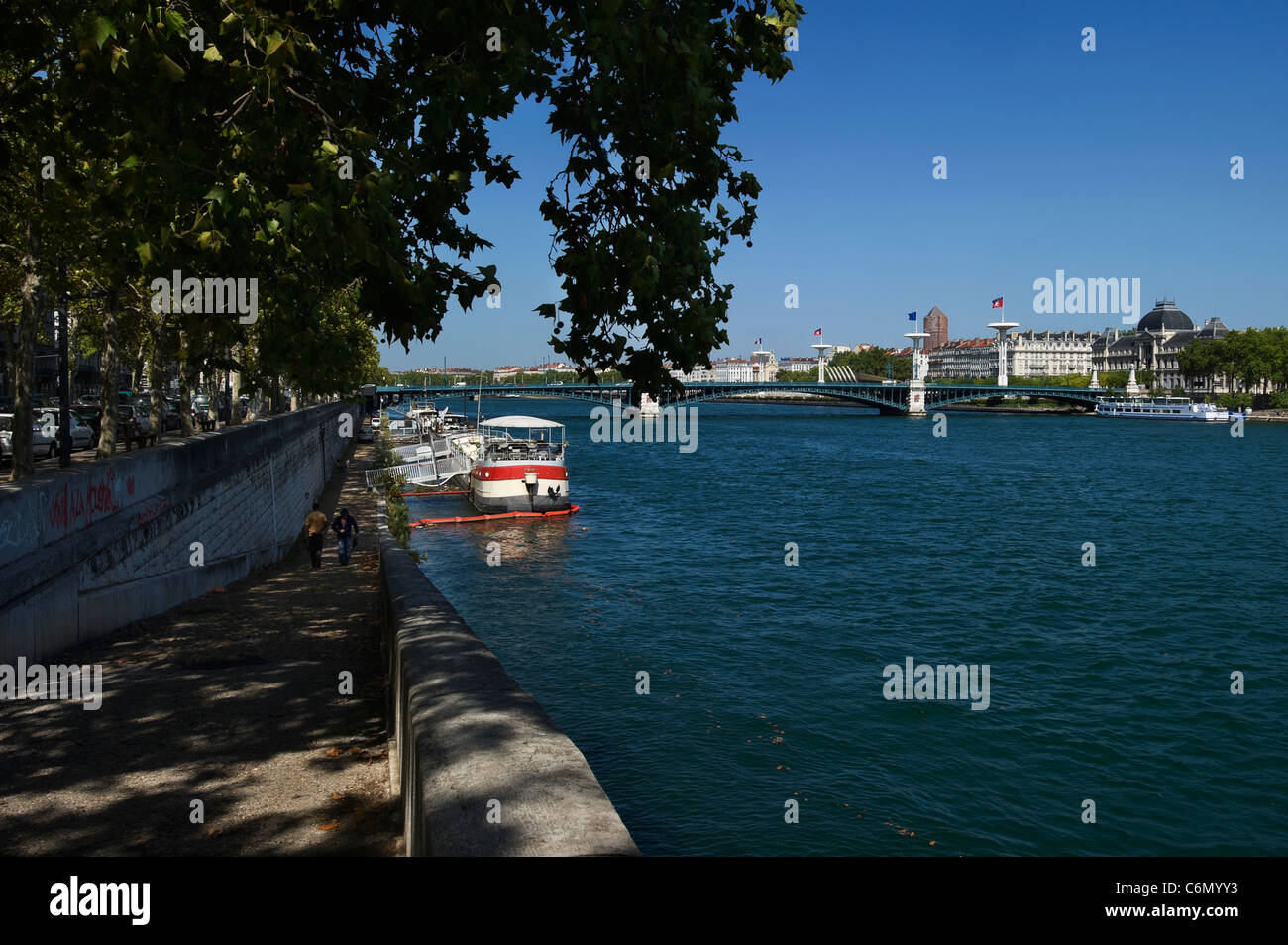 Lyon, France, the river Rhone Stock Photo - Alamy