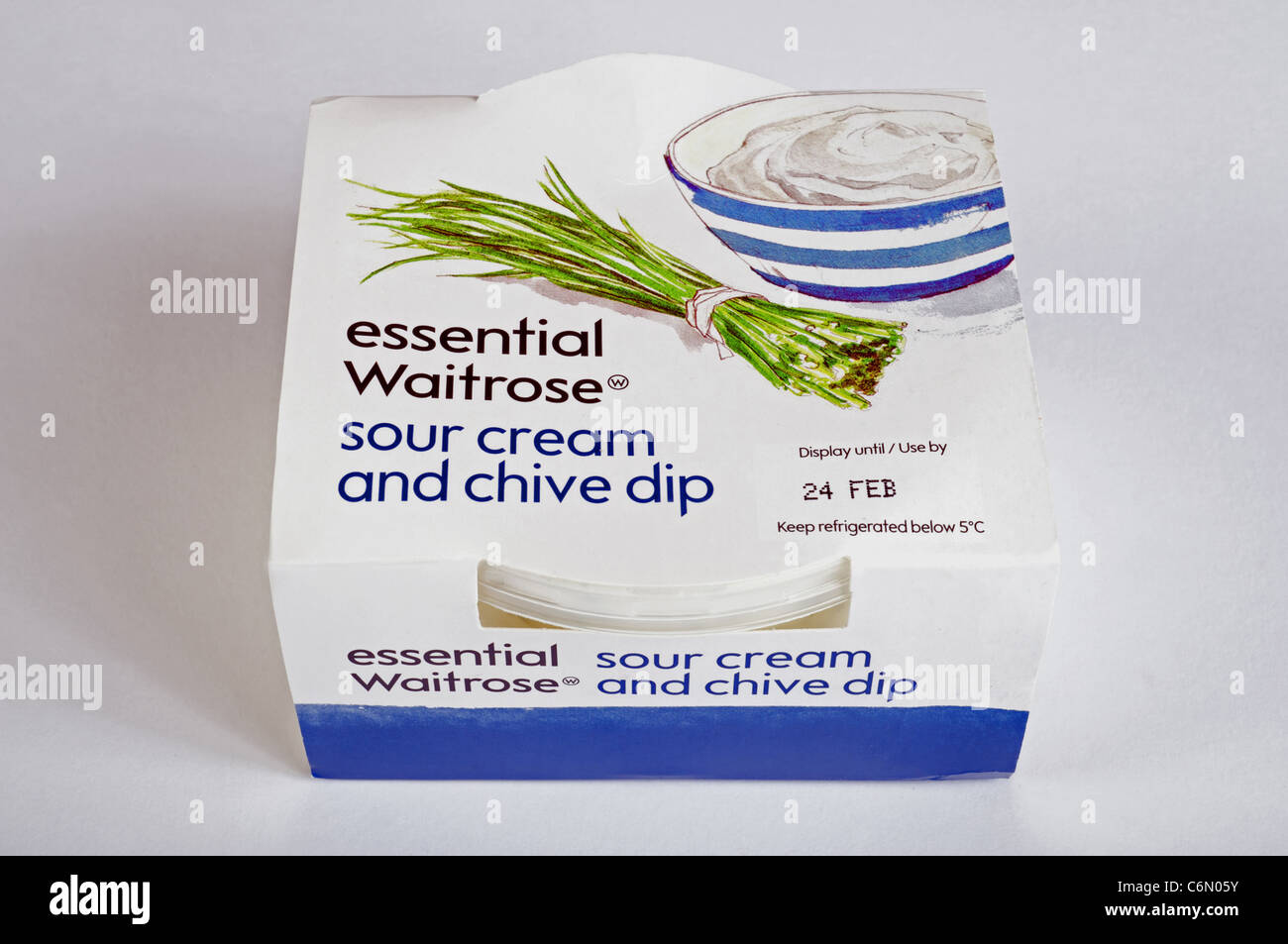 Essential Waitrose sour cream and chive dip Stock Photo - Alamy