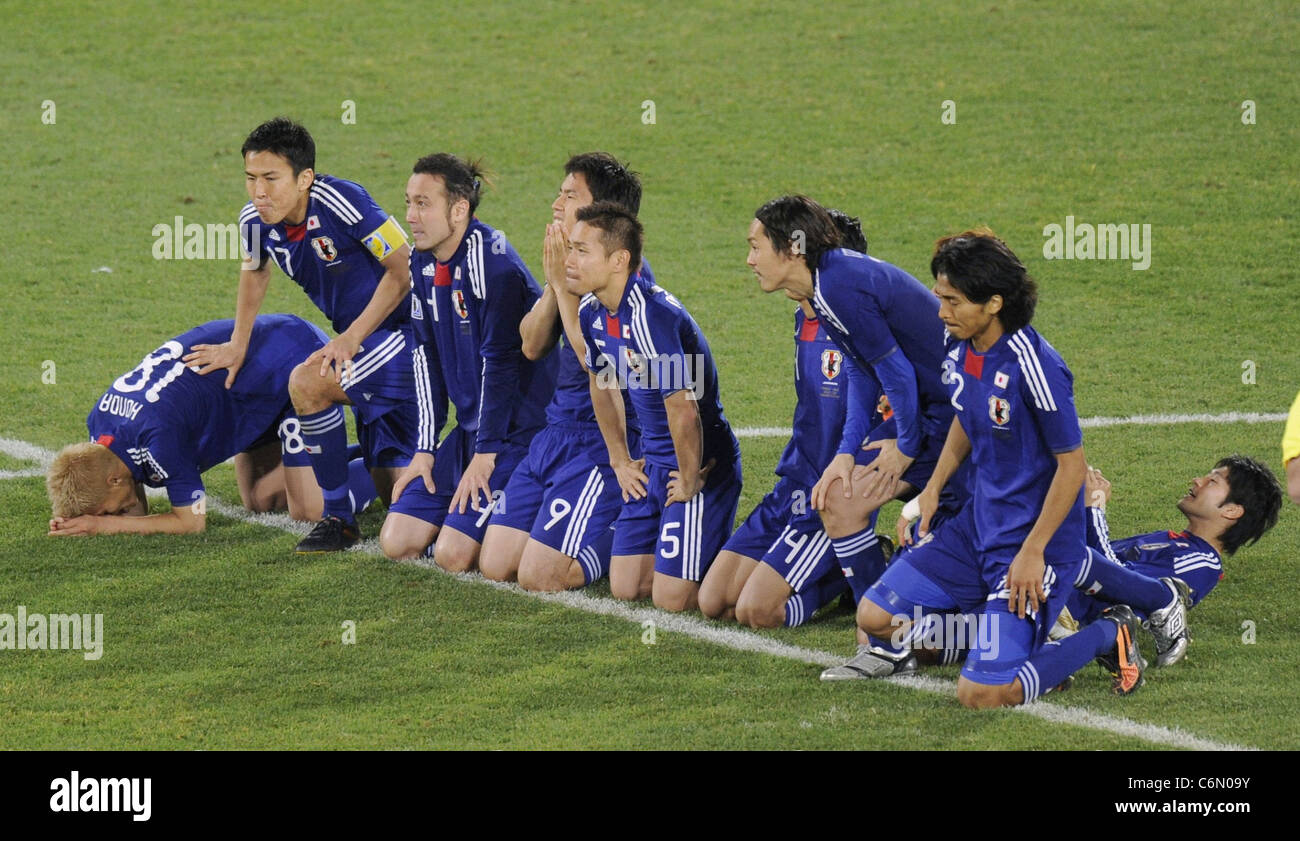 Japan team FIFA World Cup 2010 - Japan v Paraguay 0-0 (Paraguay won 5-3 ...