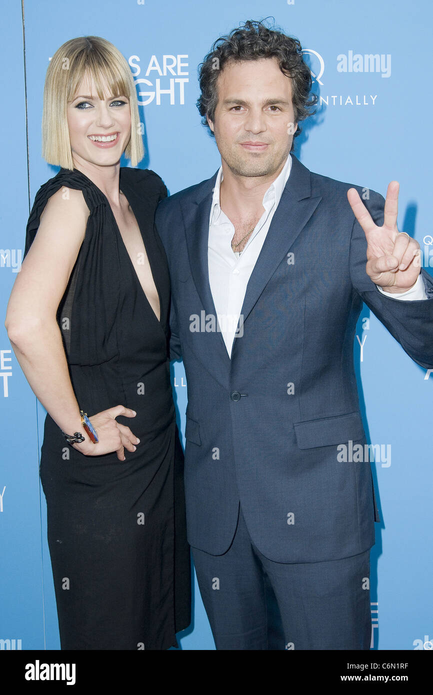 Sunrise Coigney and Mark Ruffalo New York premiere of the 'Kids Are All ...