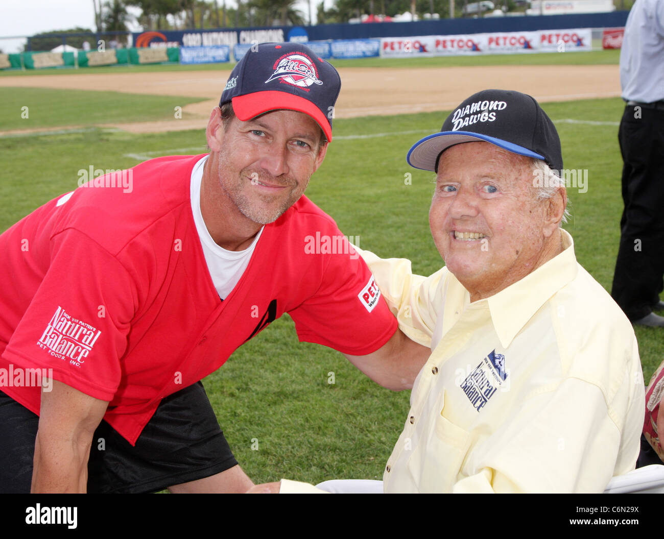 James Denton and Dick Van Patten 2010 Steve Garvey Summer Softball ...