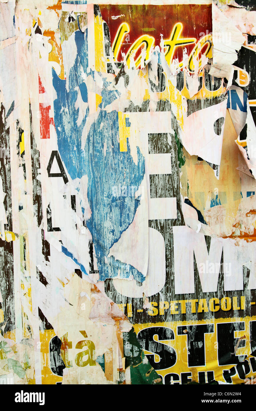 Ripped posters torn poster hi-res stock photography and images - Alamy