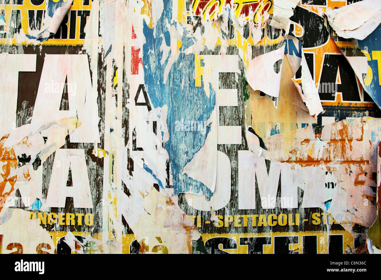 Ripped posters torn poster hi-res stock photography and images - Alamy