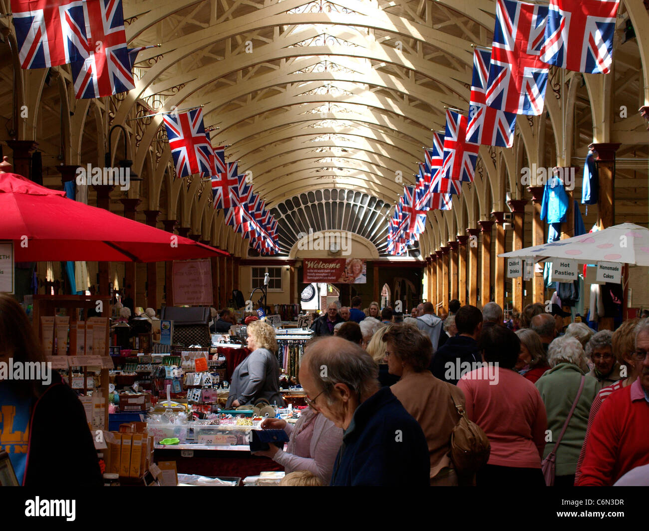 Barnstaple Pannier Market, Devon, UK Stock Photo - Alamy