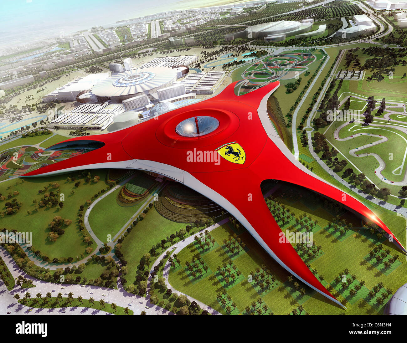 Ferrari world ferrari world abu dhabi unveils its exciting attractions hi-res stock photography ...