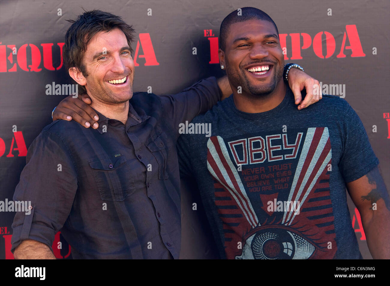 Sharlto Copley and Quinton 'Rampage' Jackson 'The A-Team' Madrid ...