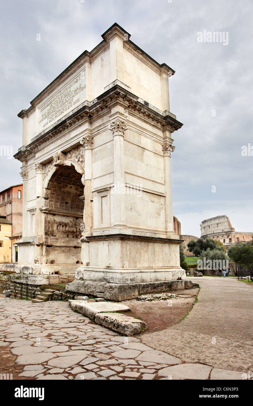 The Arch of Titus, Rome, Italy Stock Photo - Alamy