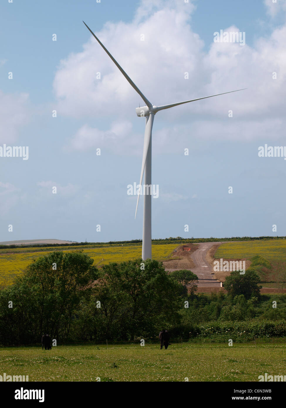 Fullabrook Wind Farm, Barnstaple, North Devon. The 22 turbine wind farm ...