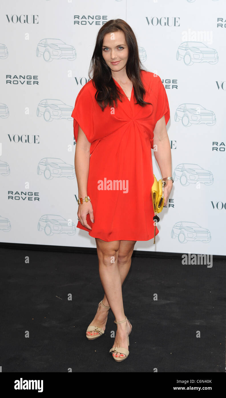 Victoria Pendleton Range Rover - 40th anniversary party held at The ...