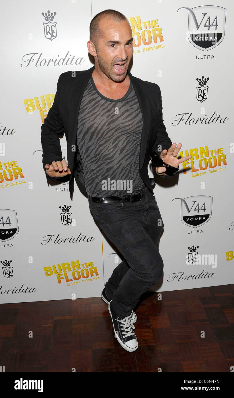 Louis Spence Burn The Floor press night at the Shaftesbury Theatre ...
