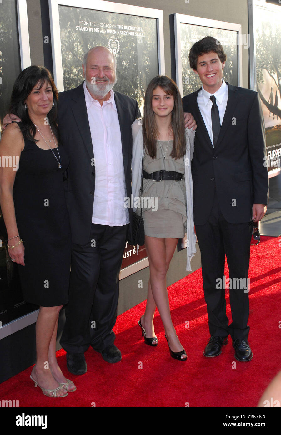 Director Rob Reiner and family, Los Angeles Premiere of "Flipped" held ...