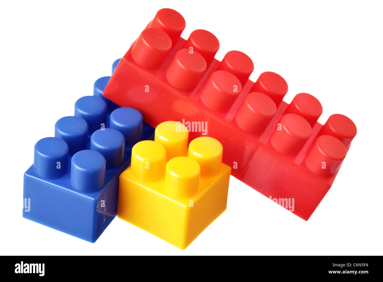 Colorful blocks isolated over the white background Stock Photo - Alamy