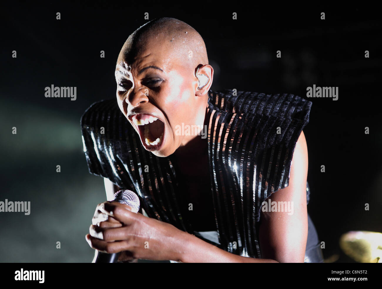 Skin, real name Deborah Dyer Skunk Anansie perform live in Moscow ...